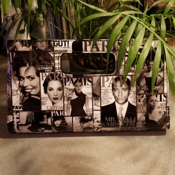 Bags | Hip Patentleather Handbag Paris Magazine Covers | Poshmark